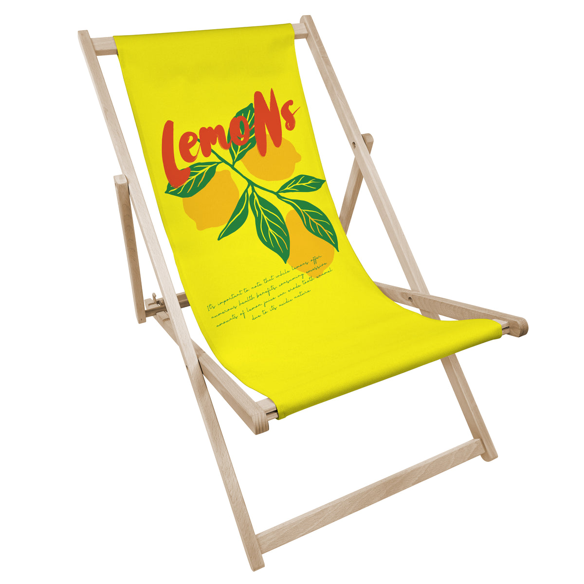 Holz-Liegestühle Lemons – AllBags