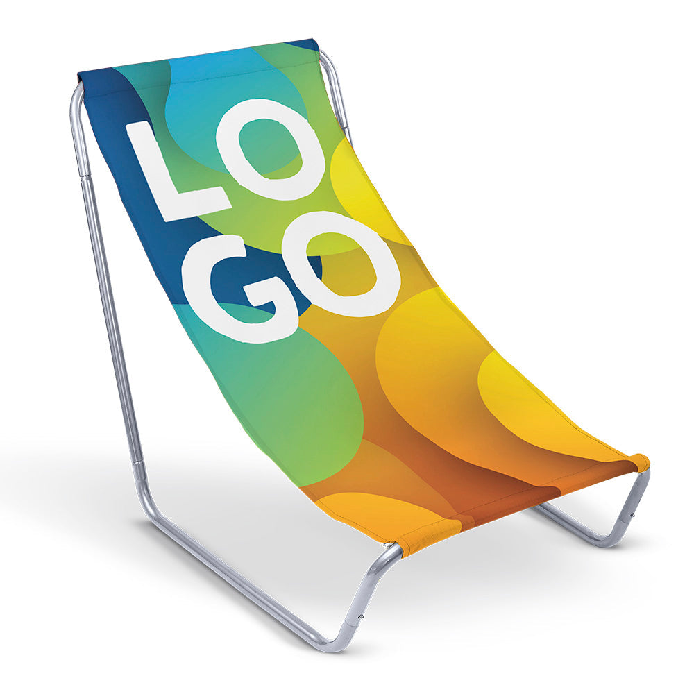Liegestuhl aus Metall mit Tragetasche DEIN LOGO – AllBags