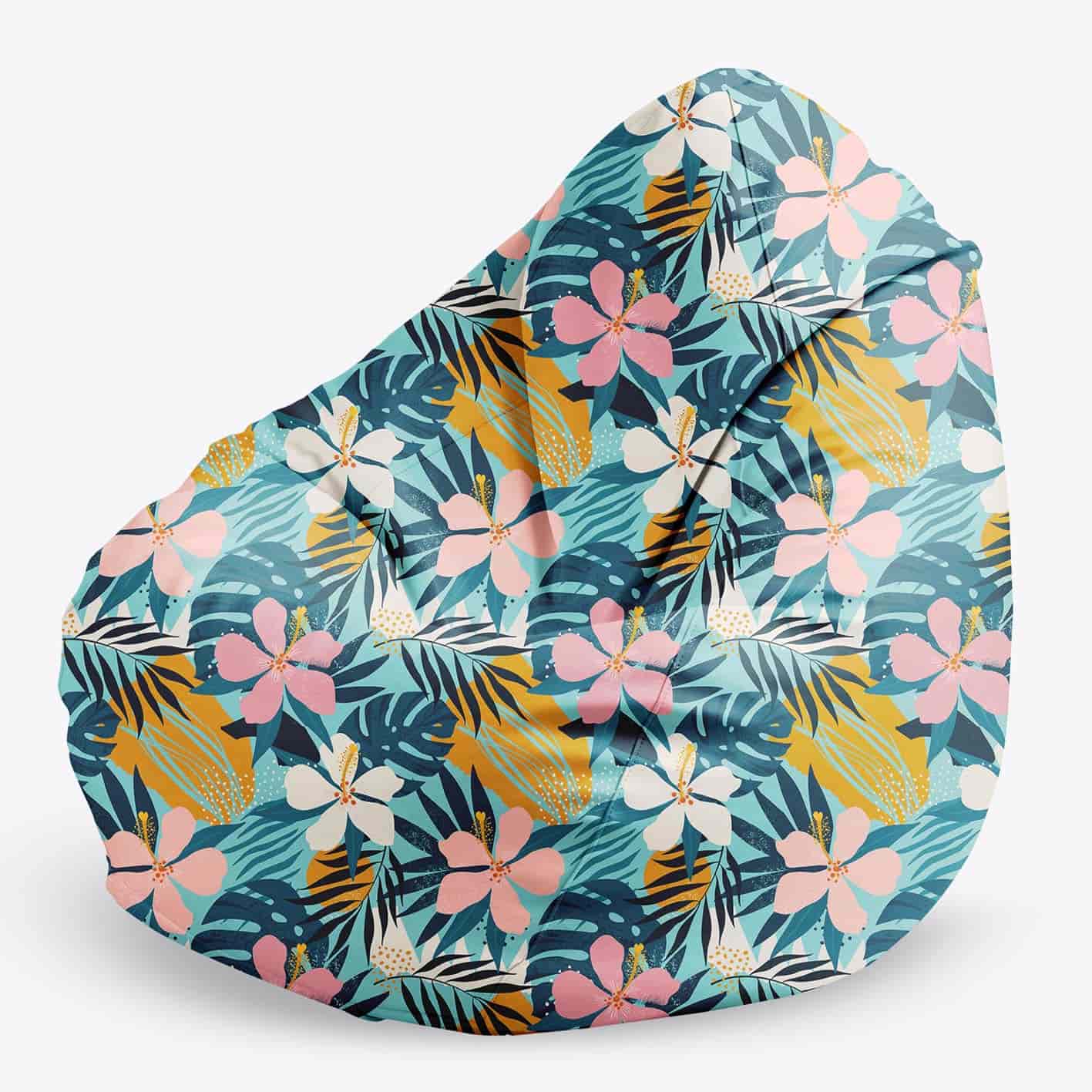 Bean Bag Sitzsack, 80 x 80 x 120 cm, Sitzkissen, mit Tragegriff Boden ...